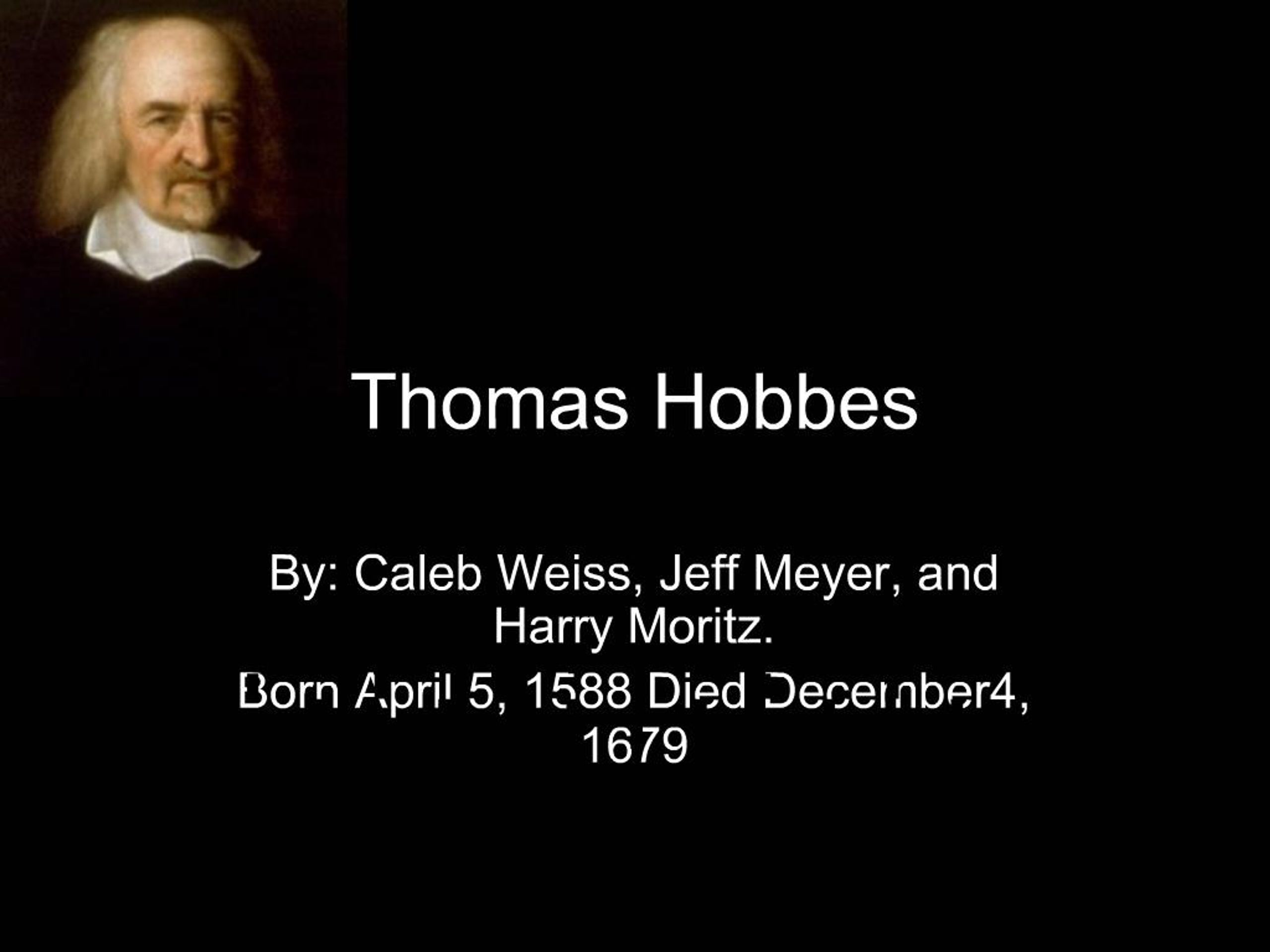 PPT - Thomas Hobbes PowerPoint Presentation, free download - ID:944102