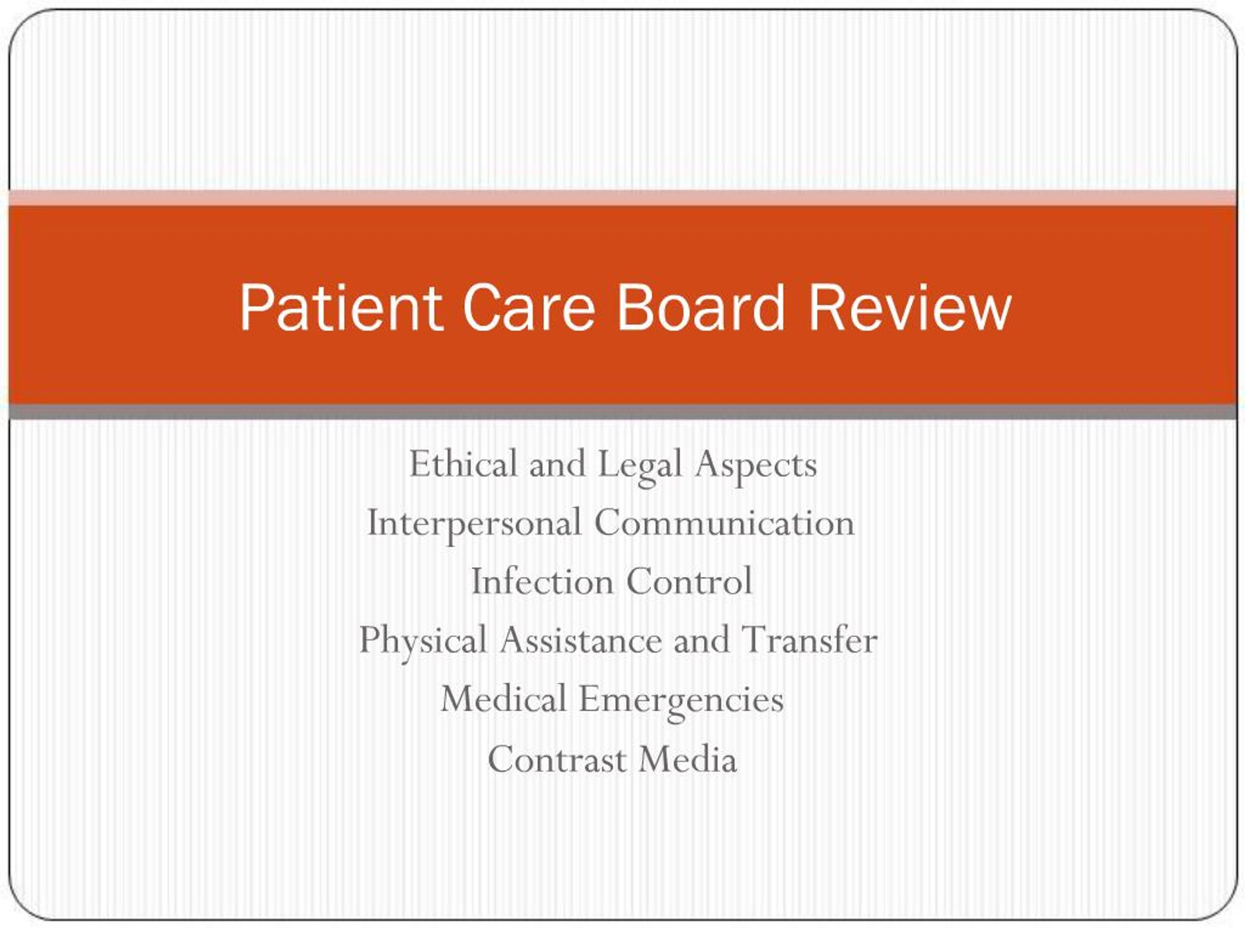PPT - Comprehensive Patient Care Board Review: Strategies for Success ...