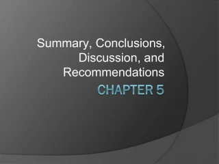 PPT - Summary of Findings, Conclusions and Recommendations PowerPoint ...