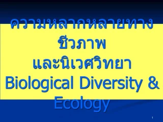 PPT - BIOLOGY POWERPOINT SLIDESHOW Grade 9 Science BIOLOGICAL DIVERSITY ...