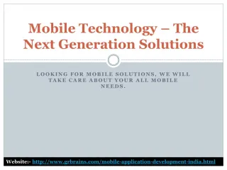 PPT - The Mobile Generation PowerPoint Presentation, free download - ID ...