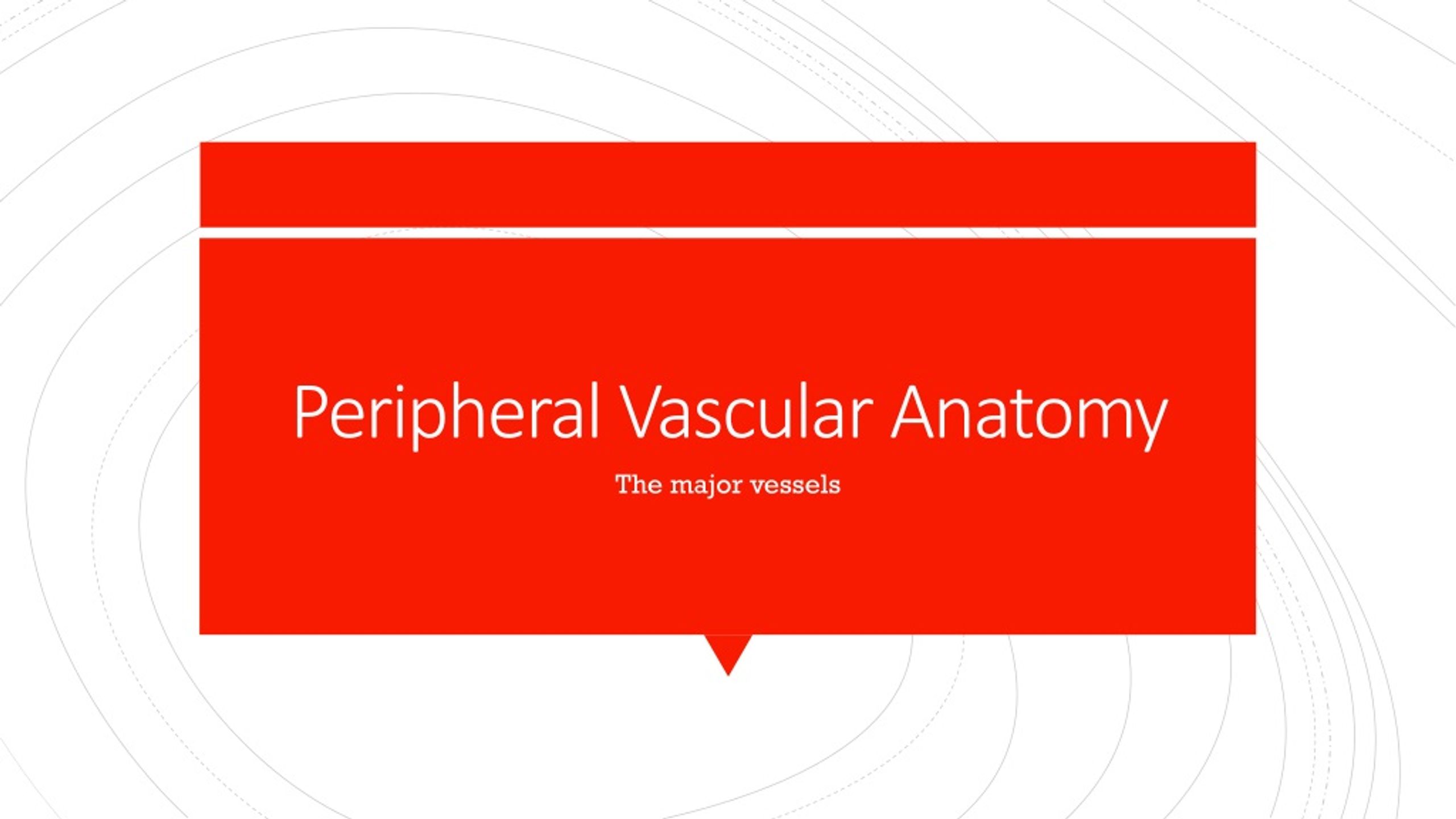 PPT - Peripheral Vascular Anatomy PowerPoint Presentation, free ...