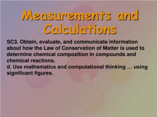 PPT - Measurements and Calculations PowerPoint Presentation, free ...