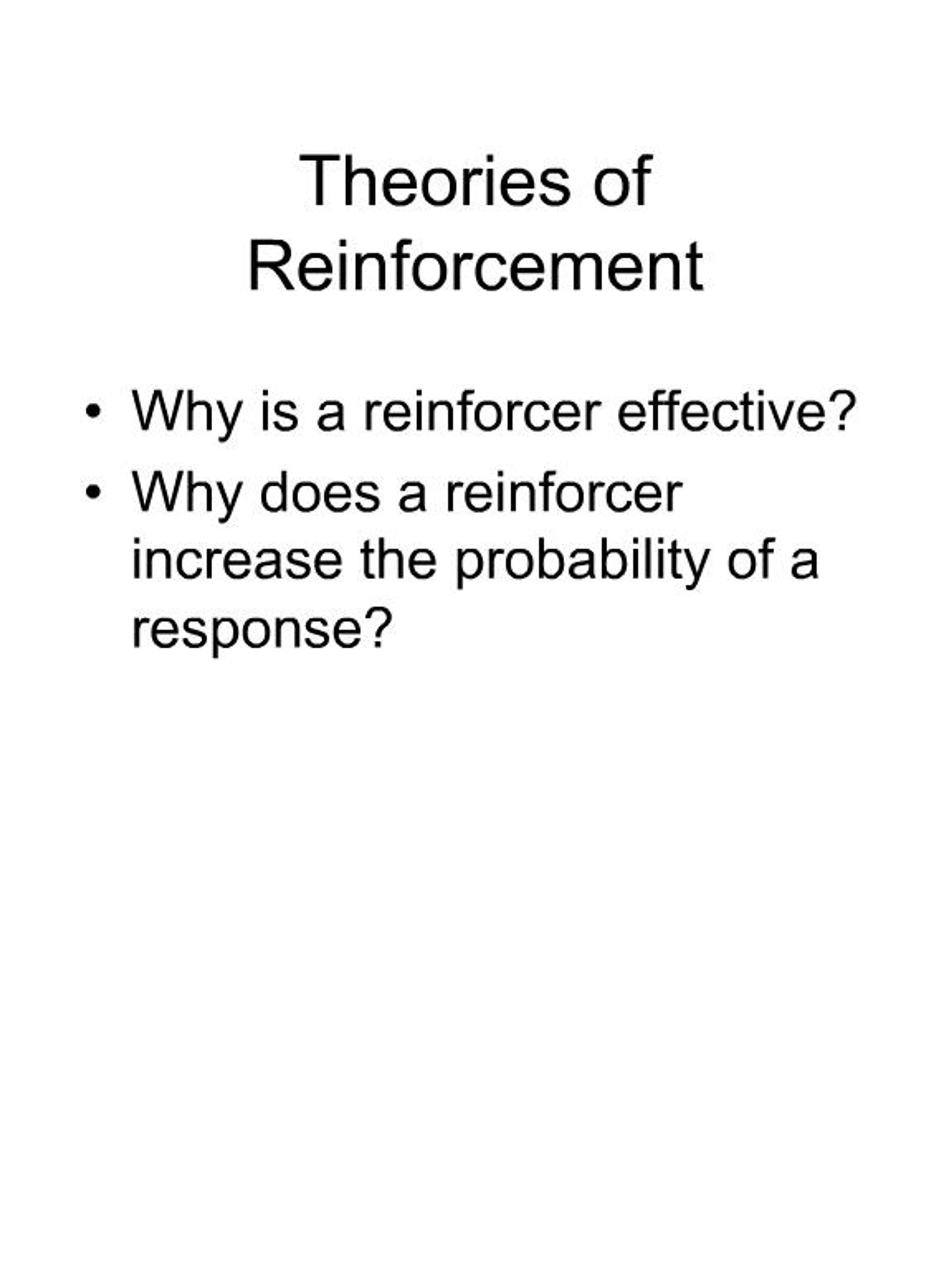 PPT - Theories of Reinforcement PowerPoint Presentation, free download ...