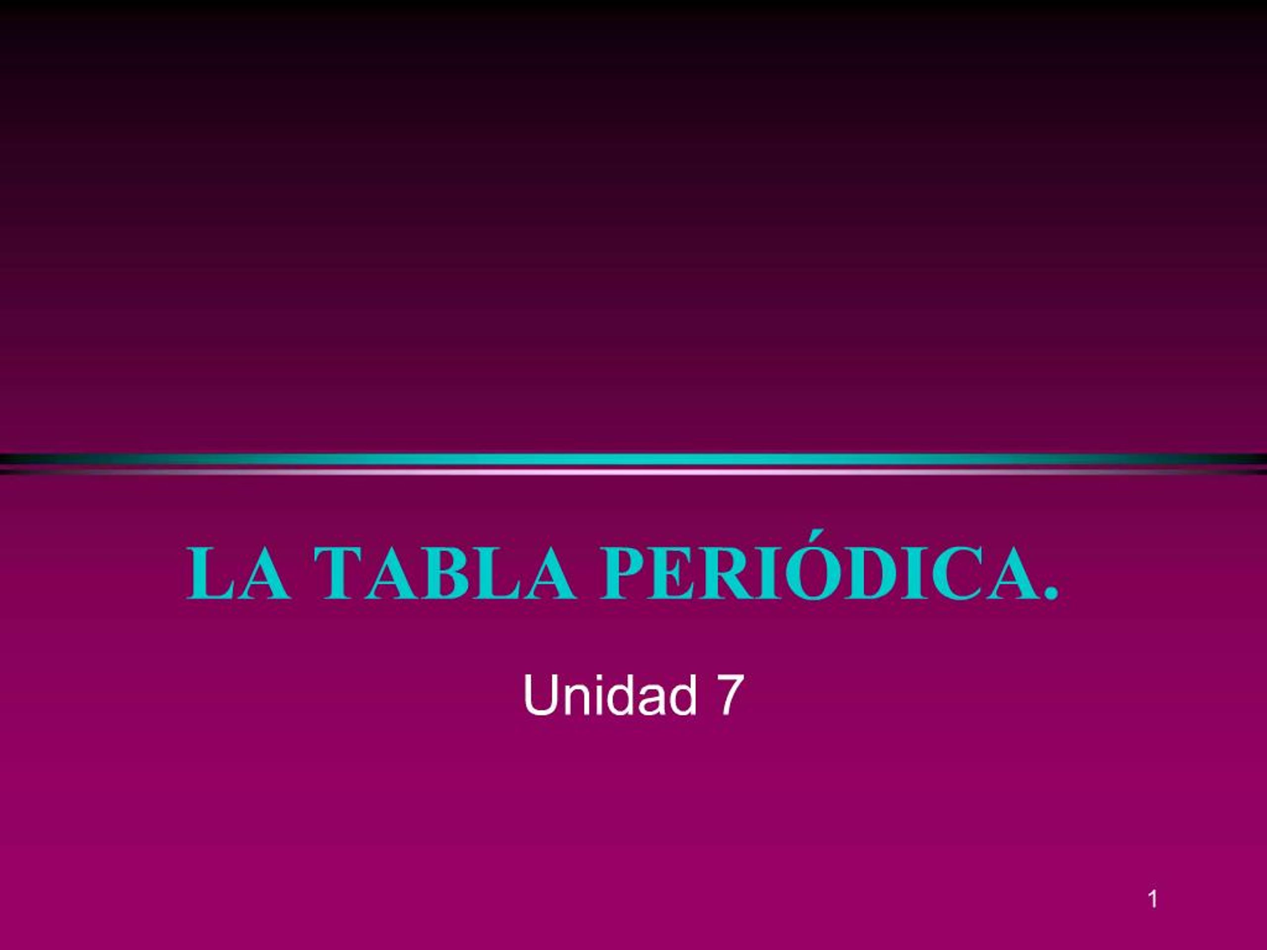 PPT - LA TABLA PERI DICA. PowerPoint Presentation, free download - ID ...