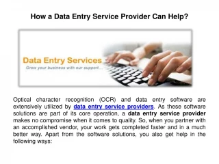 PPT - We Are Offering Data Entry Service and Data Entry Works ...