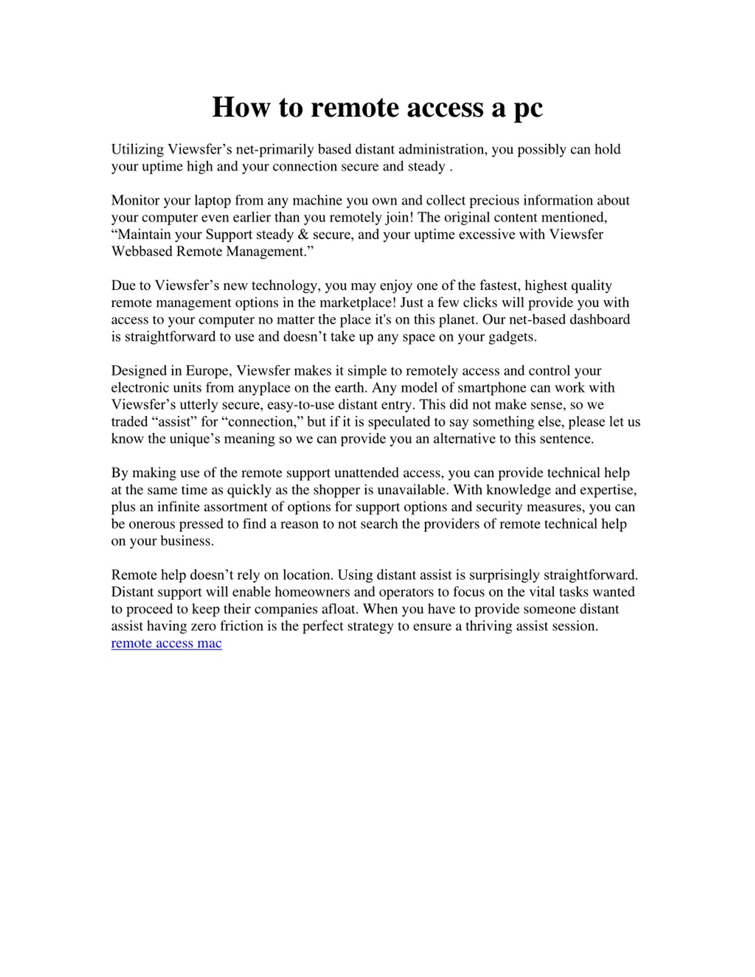 PPT - remote desktop access PowerPoint Presentation, free download - ID ...
