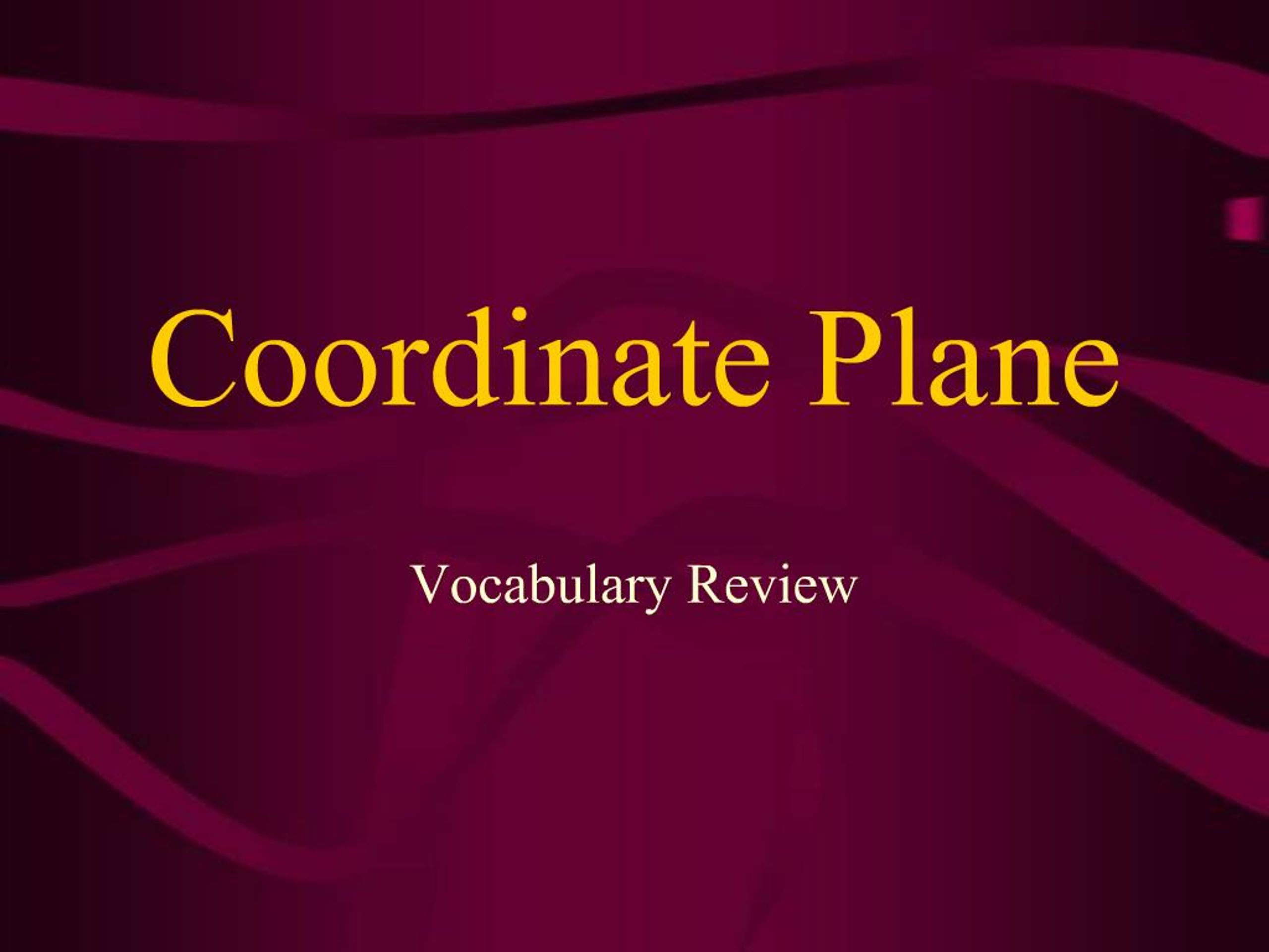 PPT - Coordinate Plane PowerPoint Presentation, free download - ID:976691