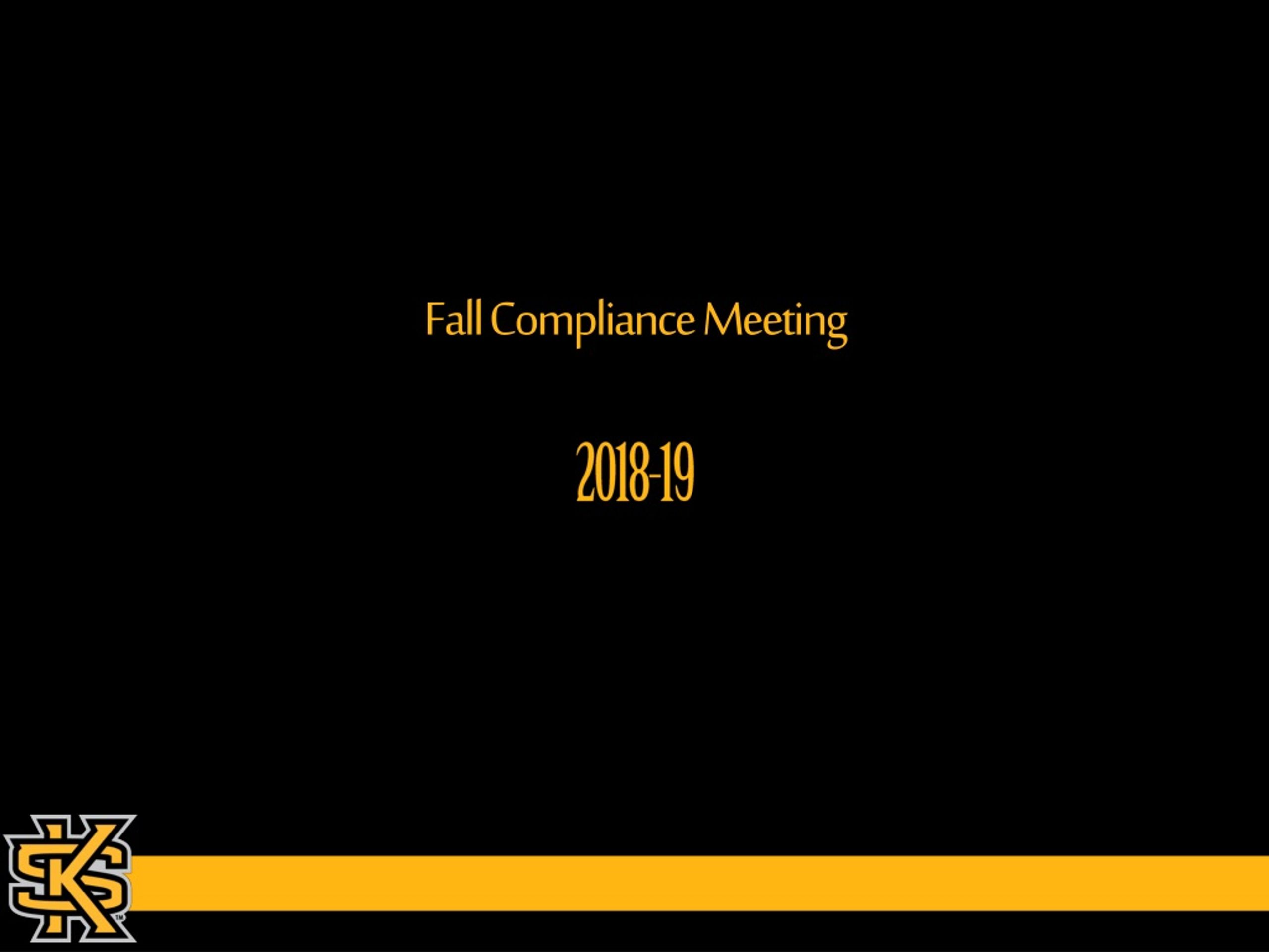 PPT - Fall Compliance Meeting PowerPoint Presentation, free download ...