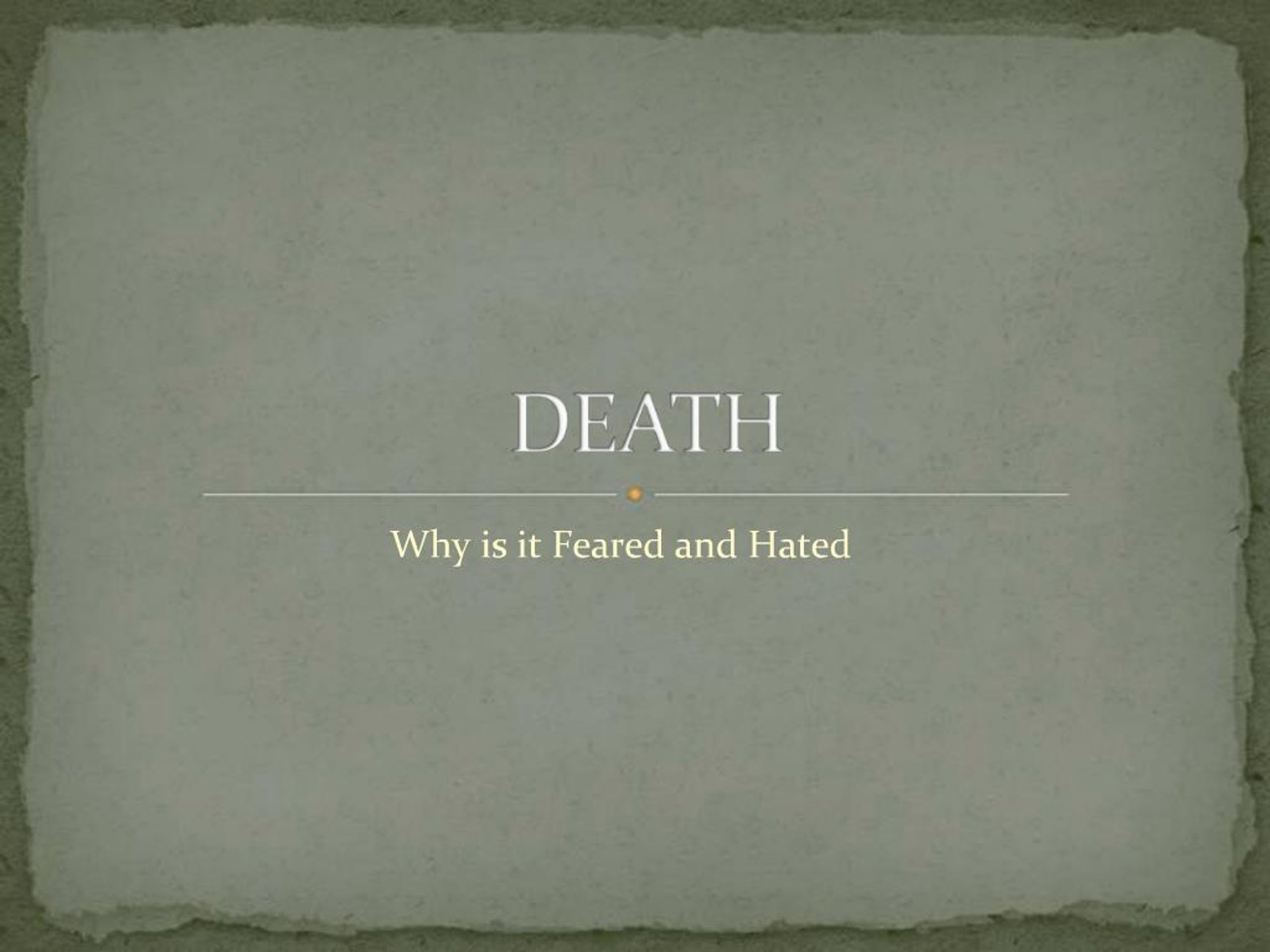 PPT - DEATH PowerPoint Presentation, free download - ID:983588