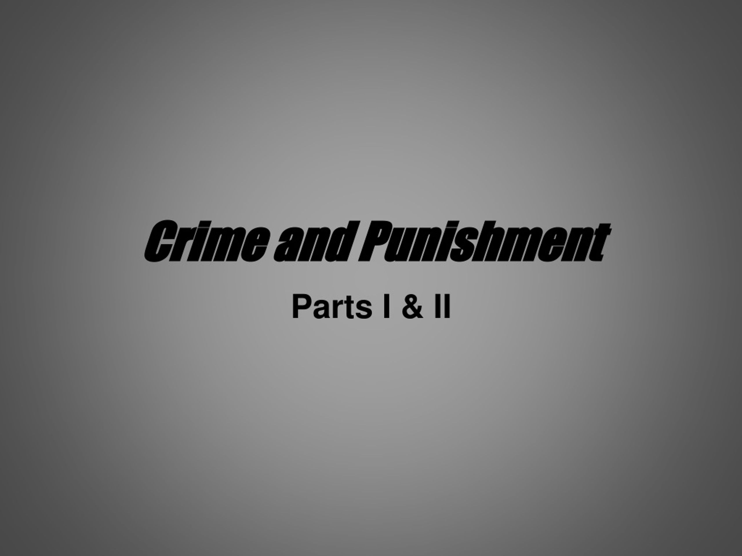 PPT - Crime and Punishment PowerPoint Presentation, free download - ID ...