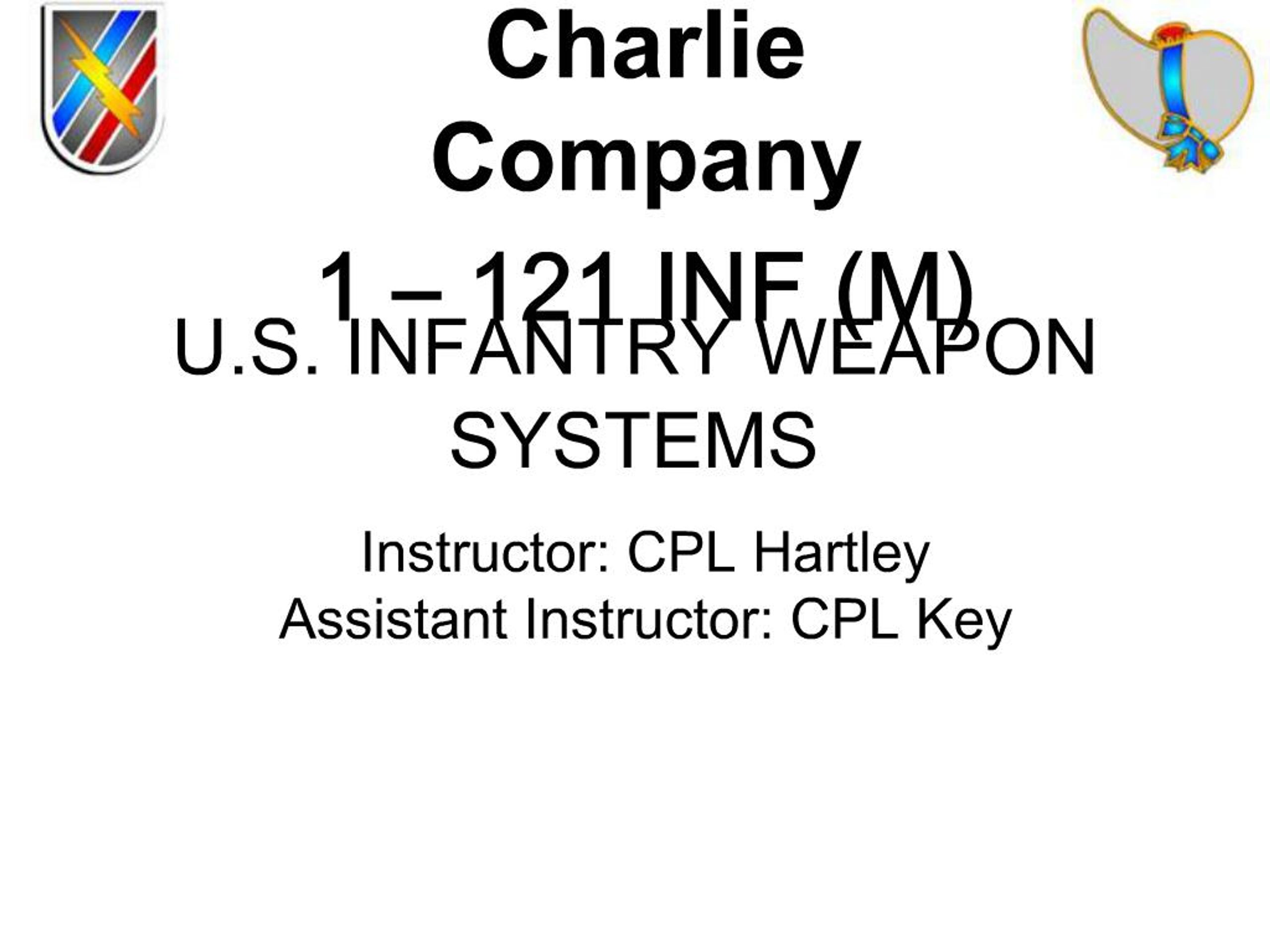 PPT - U.S. INFANTRY WEAPON SYSTEMS PowerPoint Presentation, free ...