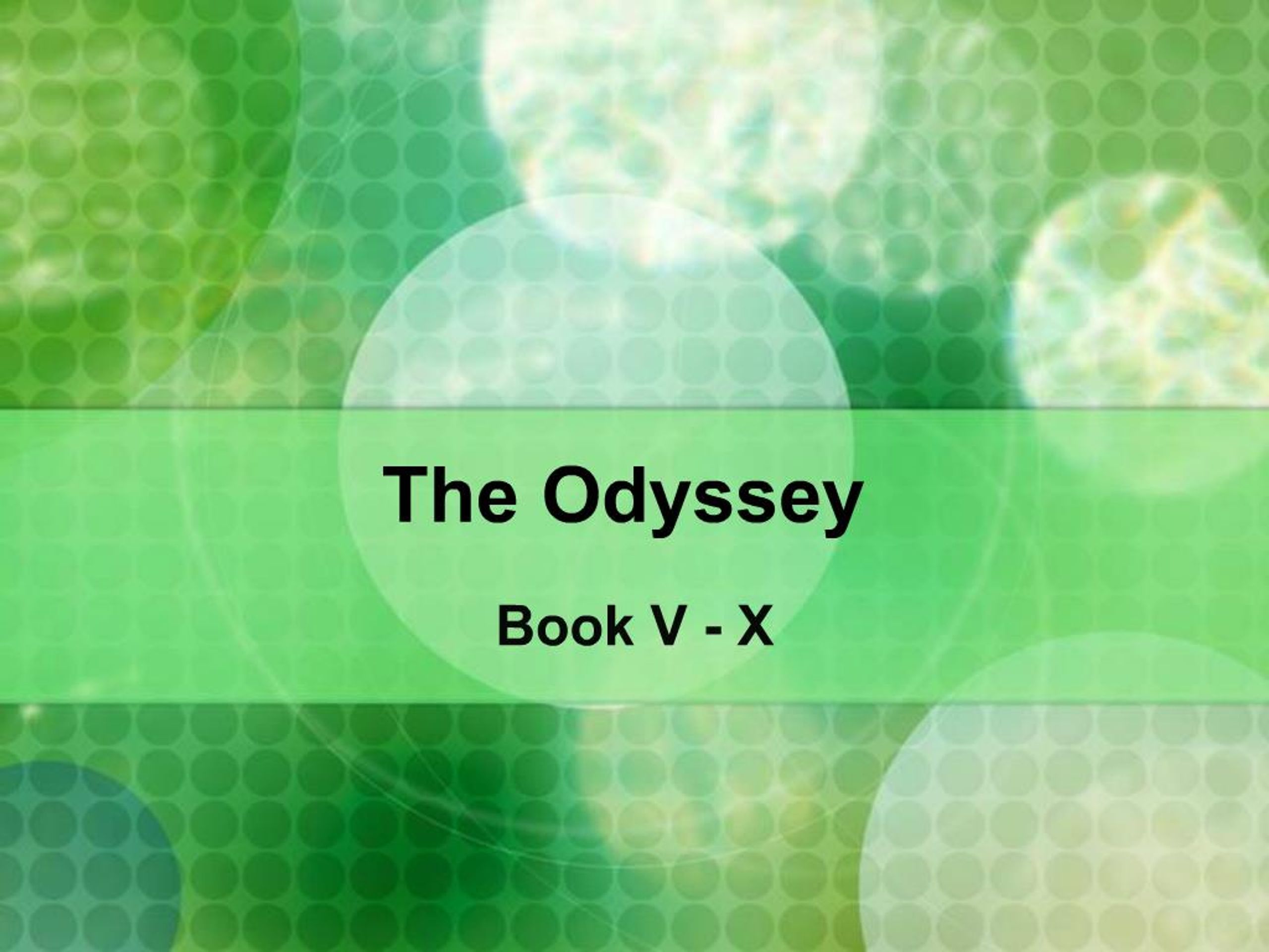 PPT - The Odyssey PowerPoint Presentation, free download - ID:985662