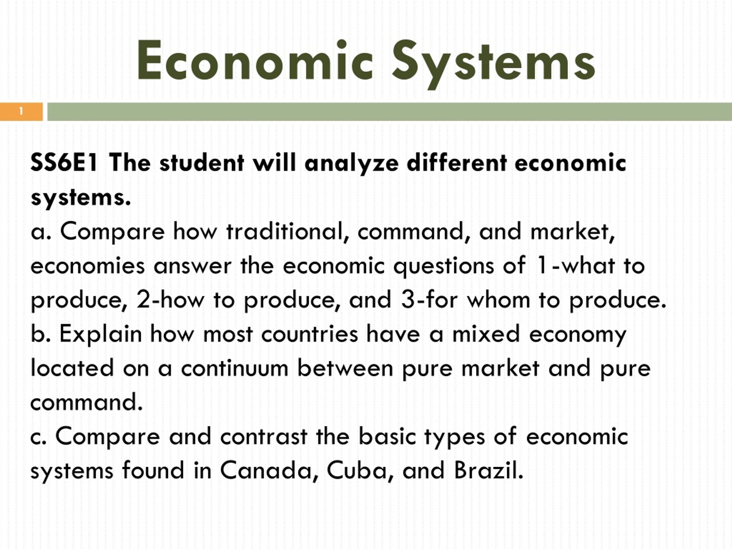 PPT - Economic Systems PowerPoint Presentation, free download - ID:998264